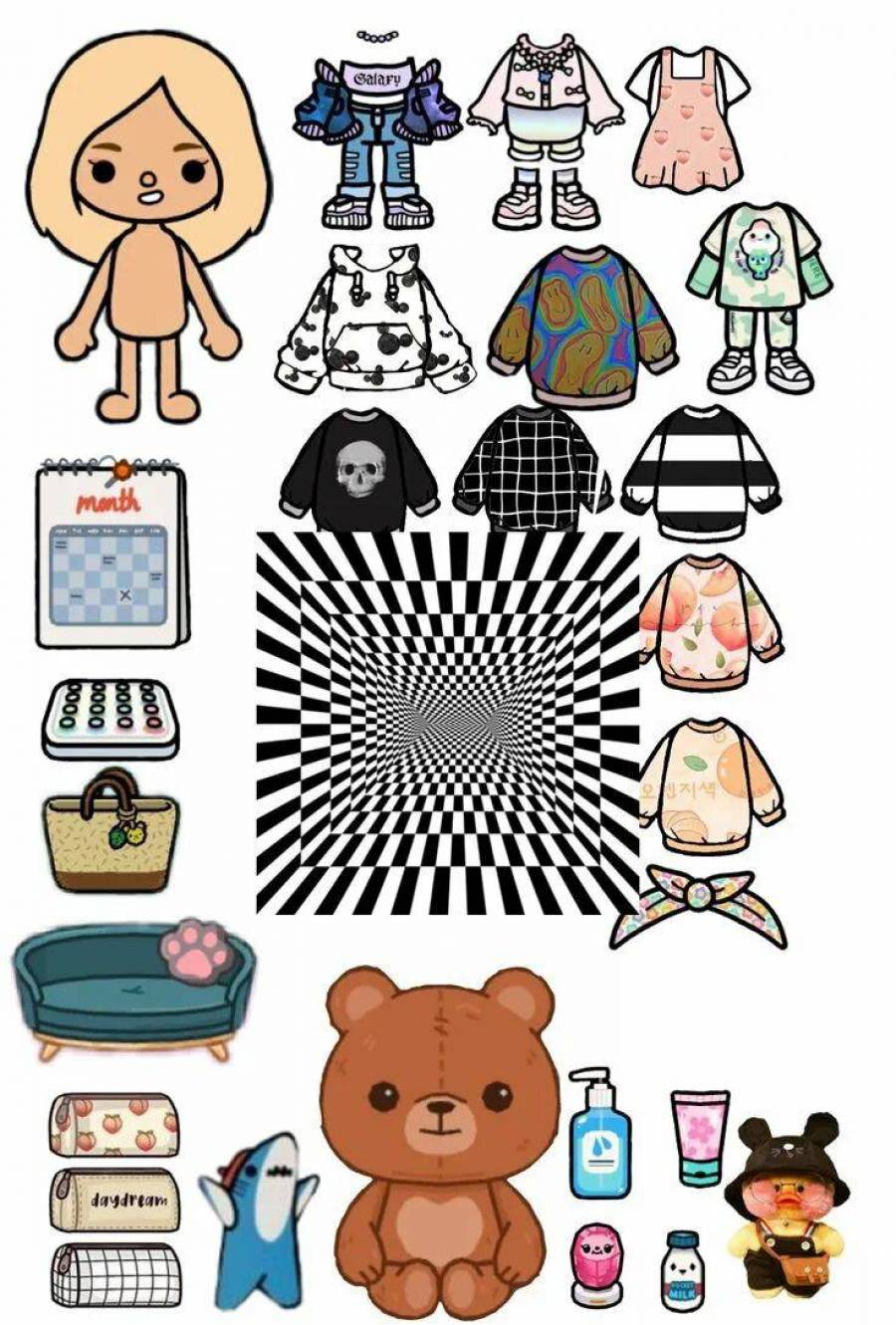 Картинки Тока бока одежда и люди (29 шт.) - #8575