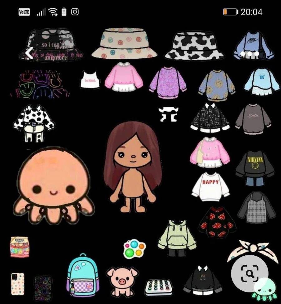 Картинки Тока бока с одеждой для вырезания (39 шт.) - #12343