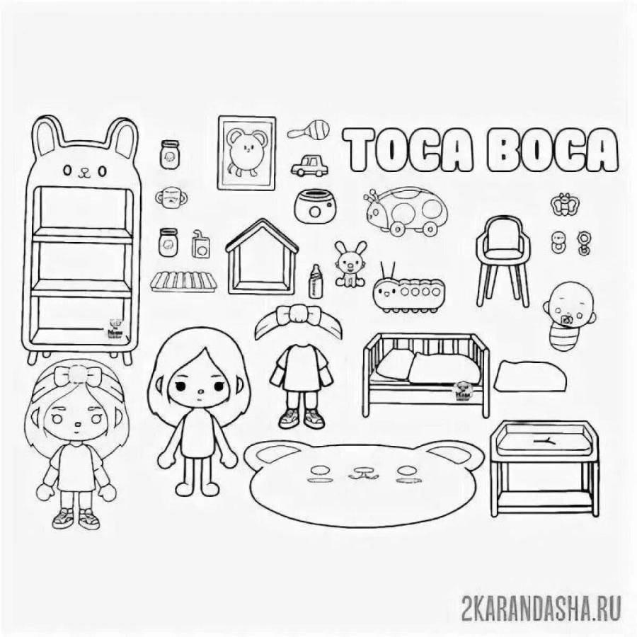 Картинки Тока бока черно белые (39 шт.) - #8995